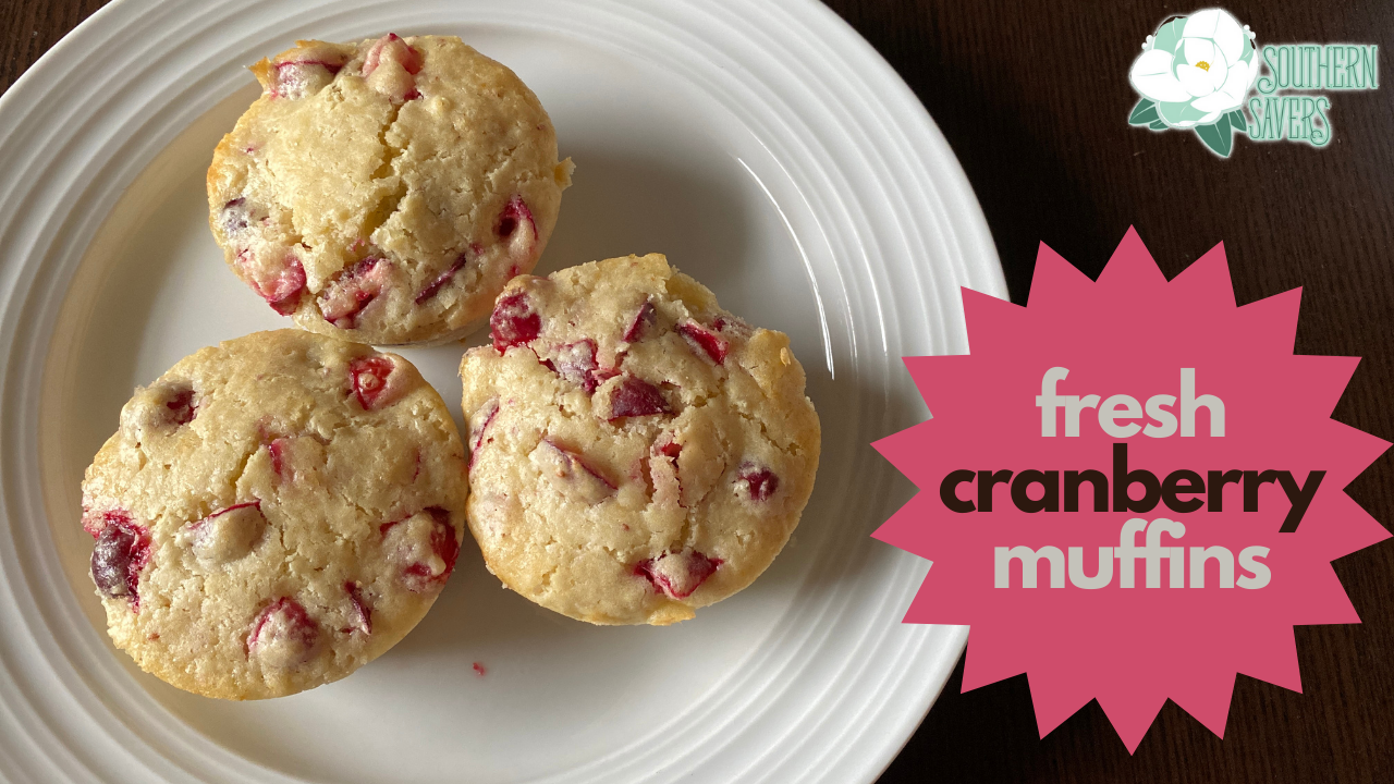 Cranberry Muffins Recipe :: Southern Savers