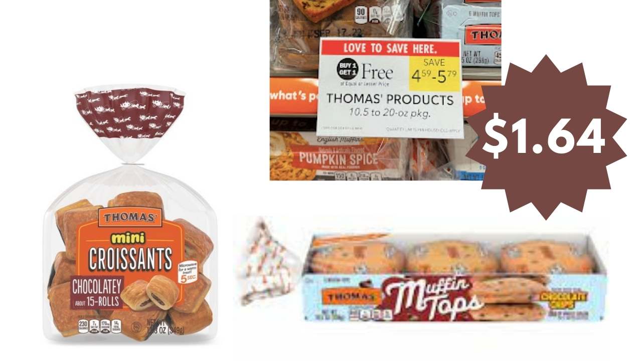 $1.64 Thomas Mini Croissants and Muffin Tops :: Southern Savers