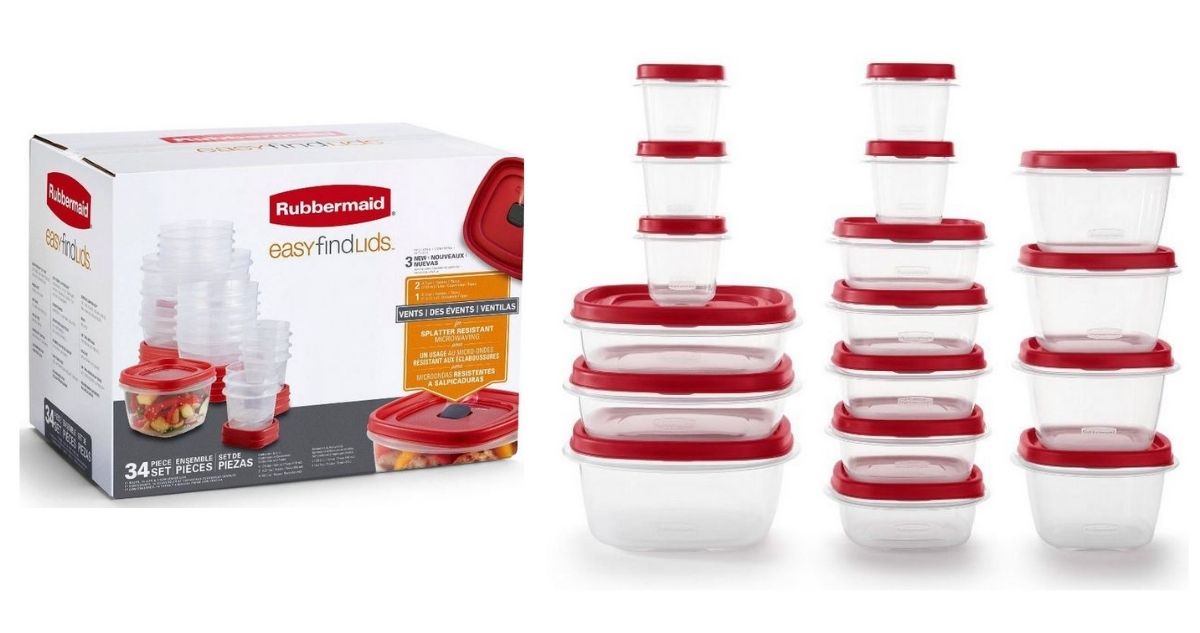 Rubbermaid 34-Piece Container Set for $15.38 :: Southern Savers