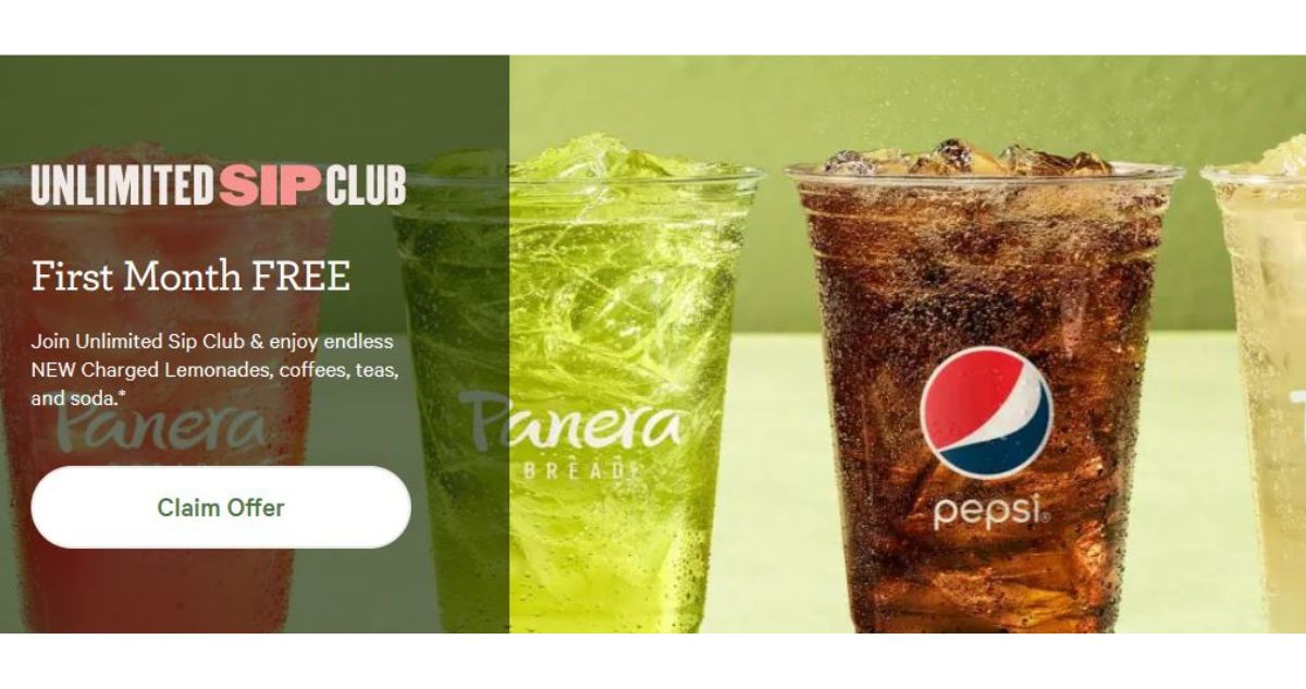 Panera Unlimited Sip Club | First Month Free :: Southern Savers