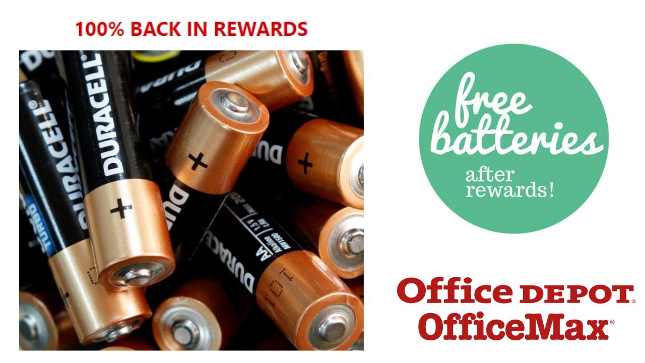 Office Depot | 48 Free Duracell Batteries After Rewards! :: Southern Savers