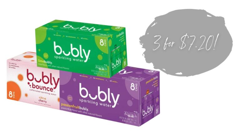 Get a bubly 8-Pack 12-oz. Sparkling Water For $2.40 :: Southern Savers