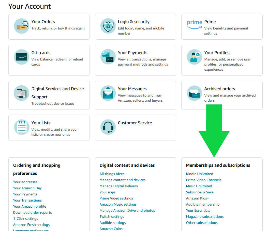 How to Cancel Amazon Subscriptions and Free Trials :: Southern Savers