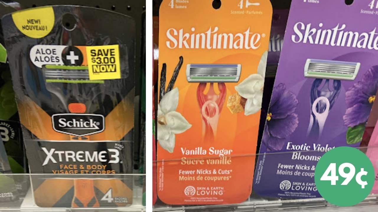 49¢ Schick & Skintimate Disposable Razors | Kroger Mega Deal ...