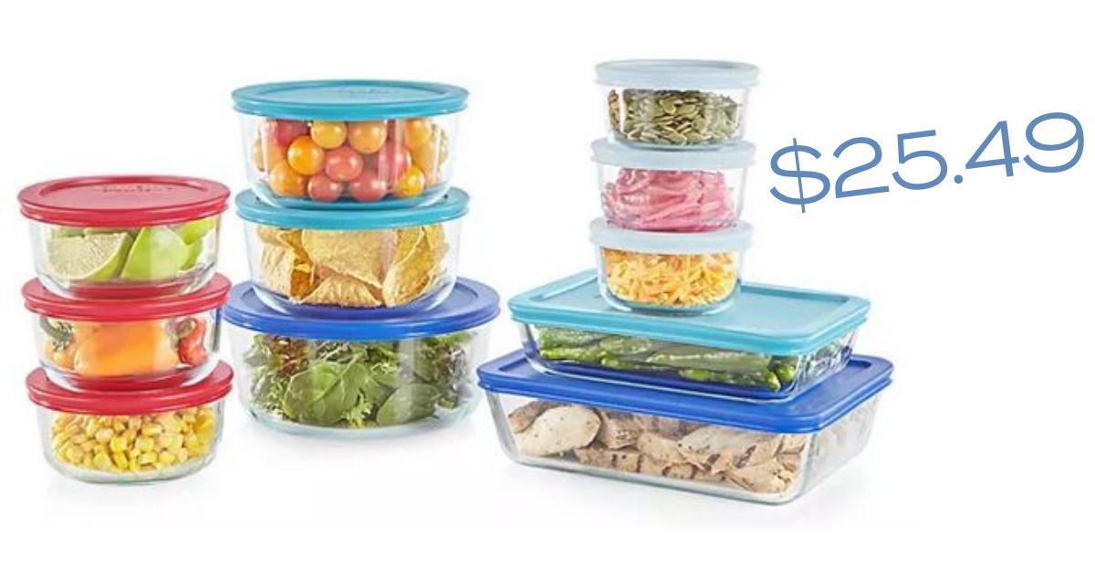 Pyrex 22-piece Food Storage Set for $25.49 :: Southern Savers