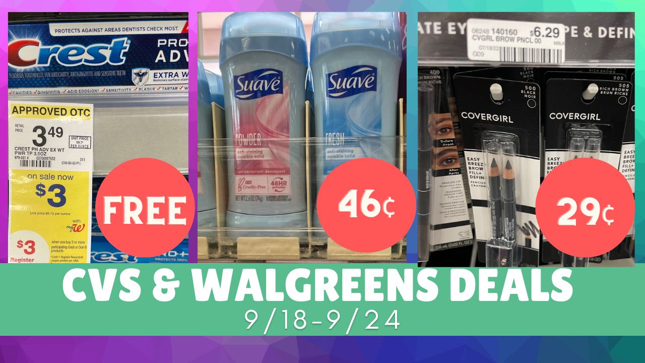 Video: Top CVS & Walgreens Deals 9/18-9/24 :: Southern Savers