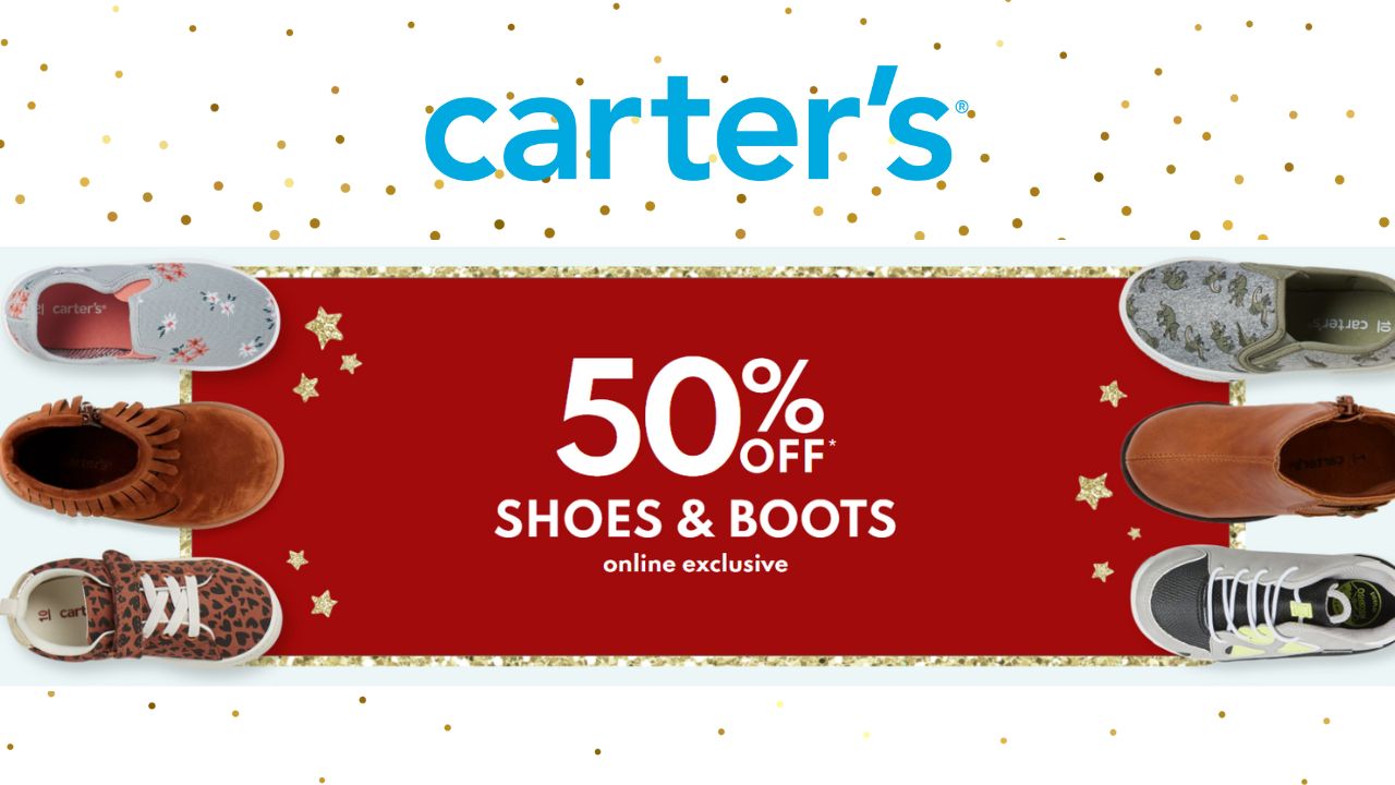 50% off Kids' Shoes and Boots at Carter's :: Southern Savers