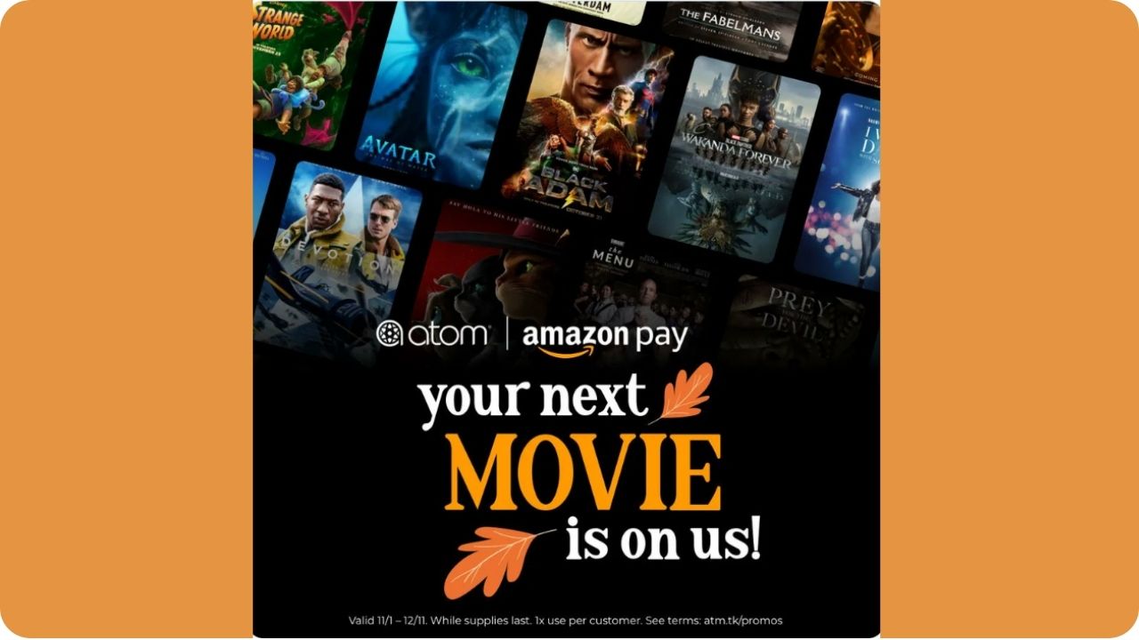 FREE Movie Ticket via Atom with Amazon Pay :: Southern Savers