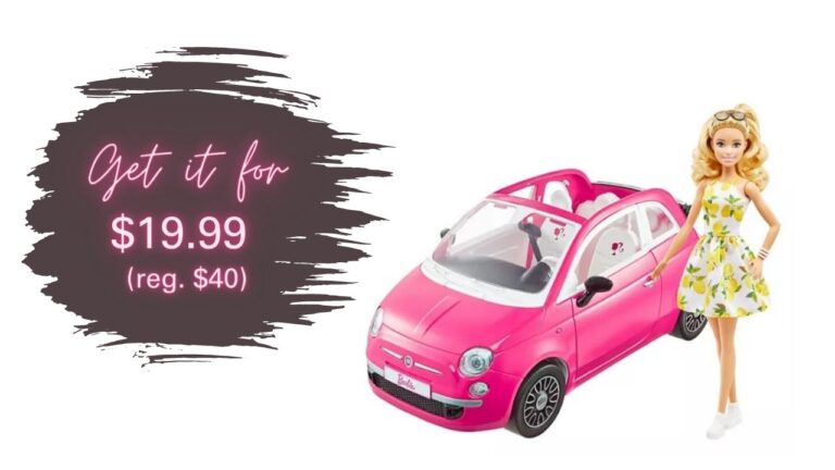 Barbie Fiat 500 Doll & Vehicle $20 (reg. $40) :: Southern Savers