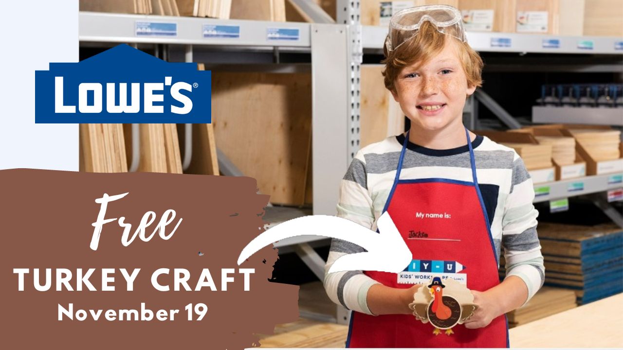 FREE Dancing Turkey Craft at Lowe's 11/19 :: Southern Savers