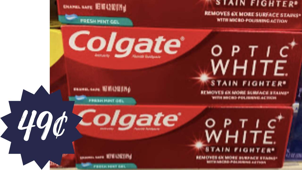 49¢ Colgate Optic White Toothpaste at CVS :: Southern Savers