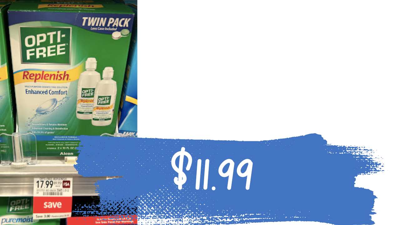 $11.99 Opti-Free Contact Solution Twin Packs (reg. $20.99) :: Southern ...