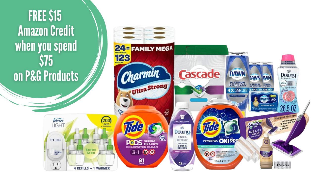 FREE $15 Amazon Credit w/ $75 P&G Purchase :: Southern Savers