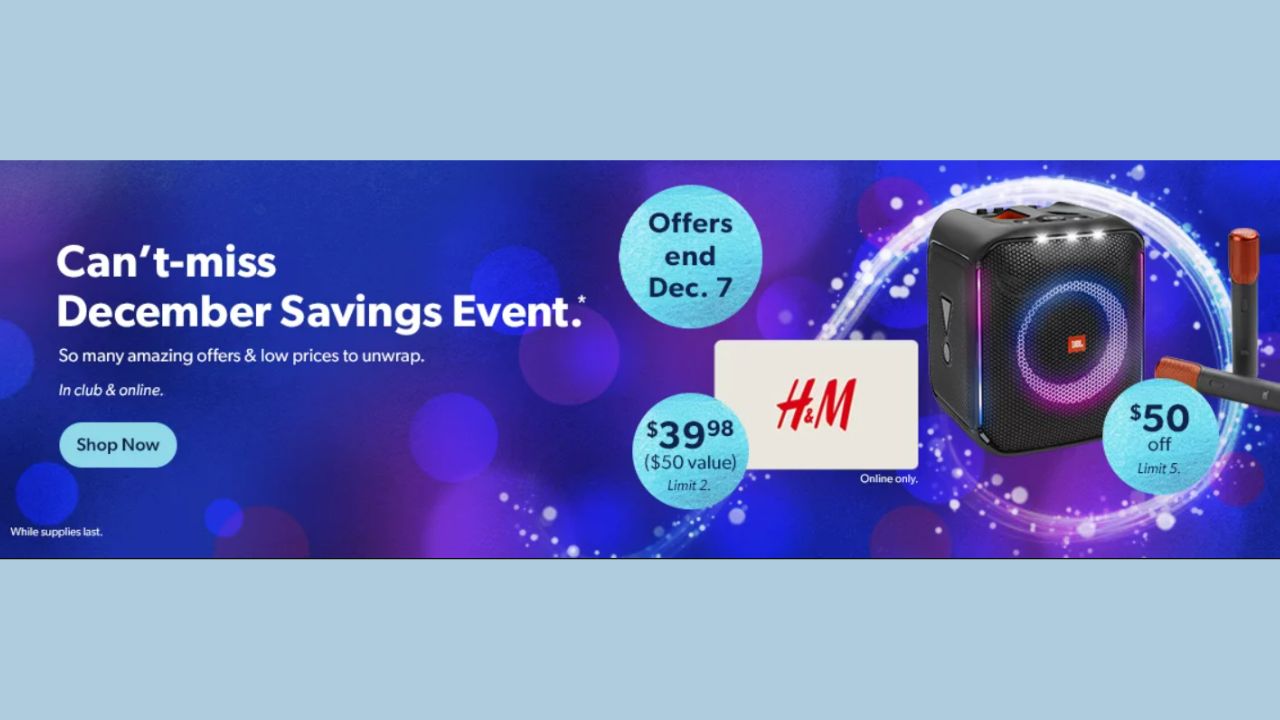Sam's Club December Savings Event :: Southern Savers