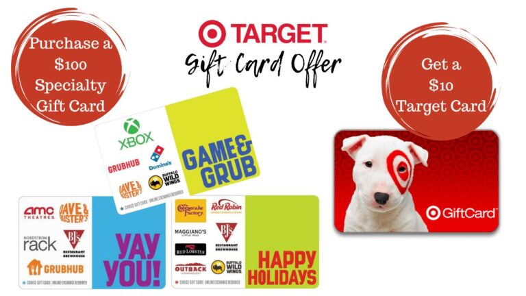 $10 Target Card with $100 Specialty Gift Card Purchase :: Southern Savers