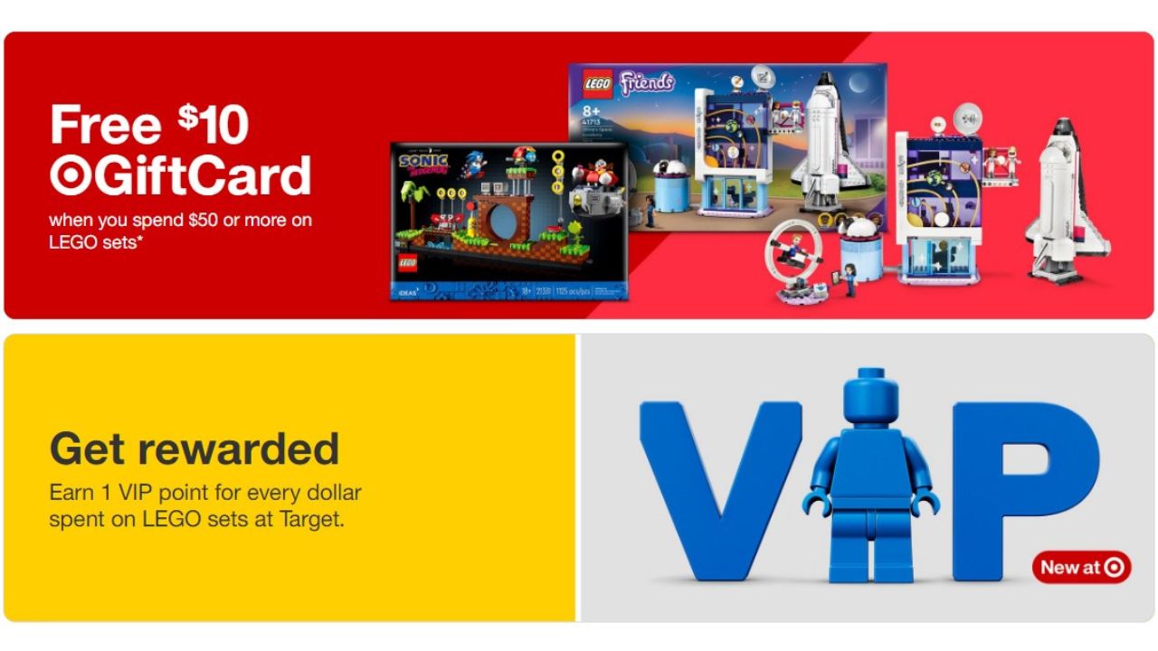 $10 Target Gift Card with $50 LEGO Purchase :: Southern Savers