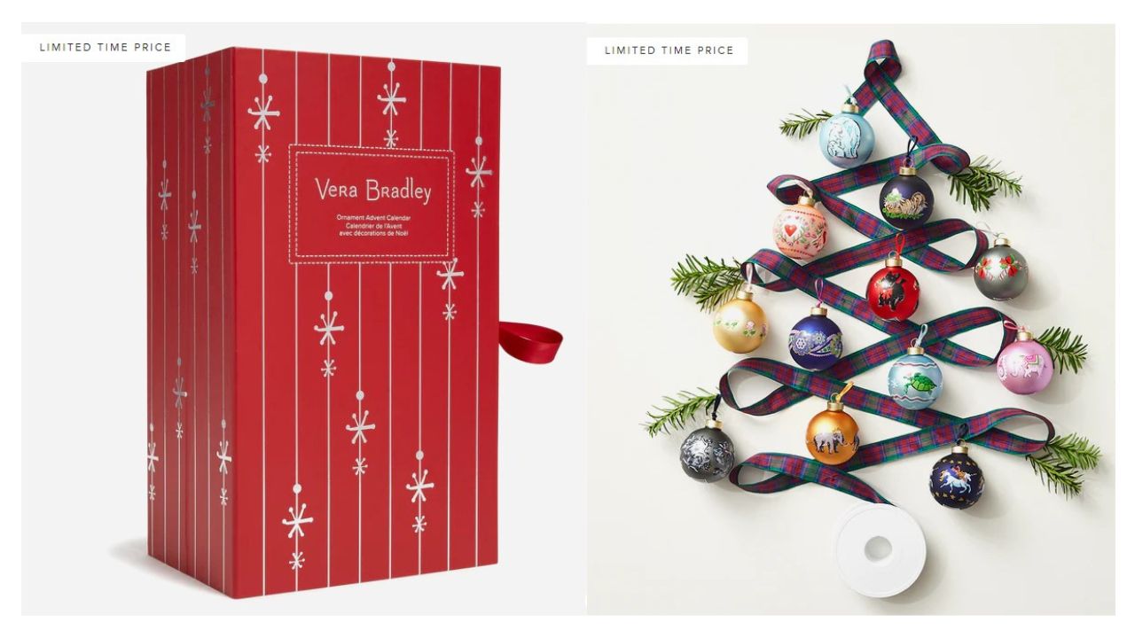 Vera Bradley | Ornament Advent Calendar $69 (reg. $125) :: Southern Savers