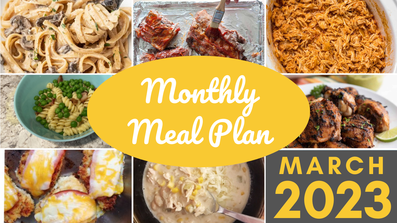 Southern Savers FREE March 2023 Monthly Meal Plan :: Southern Savers