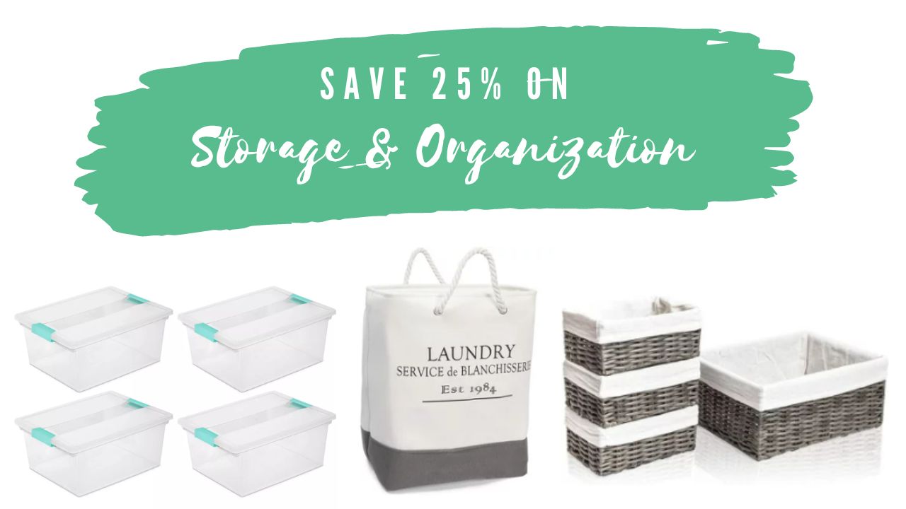 Storage & Organization 25% Off At Target :: Southern Savers