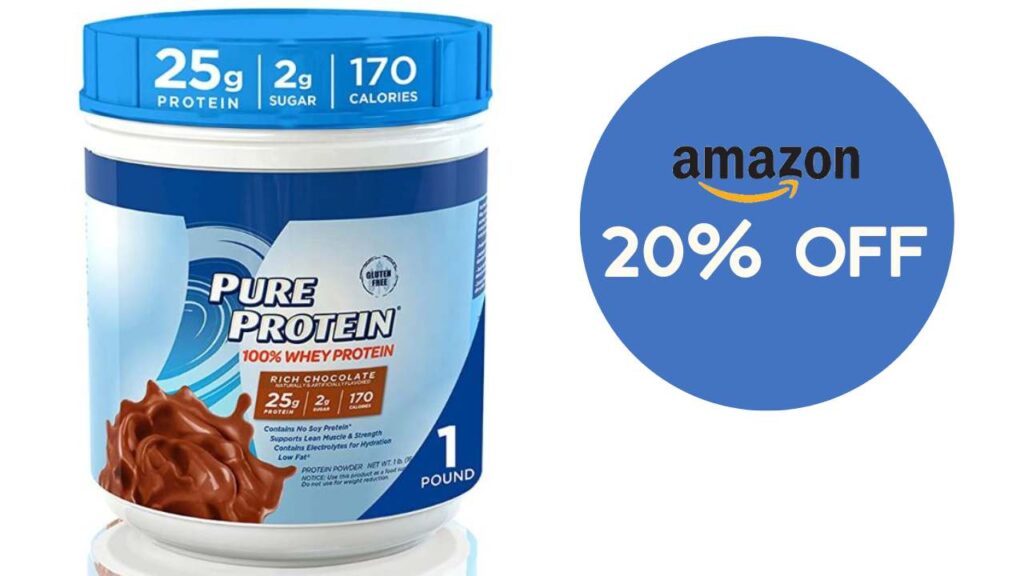 Amazon Coupon | 20% Off Chocolate Pure Protein 1lb :: Southern Savers