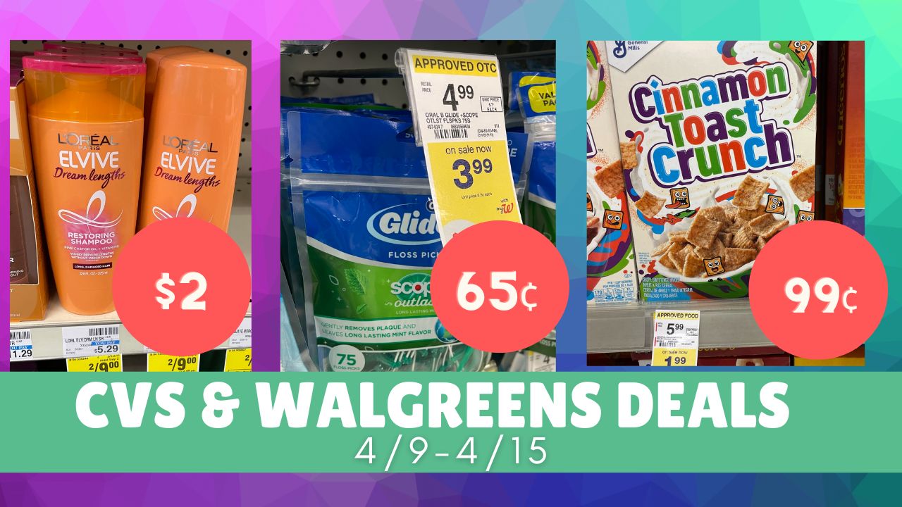 Video: Top CVS & Walgreens Deals 4/9-4/15 :: Southern Savers