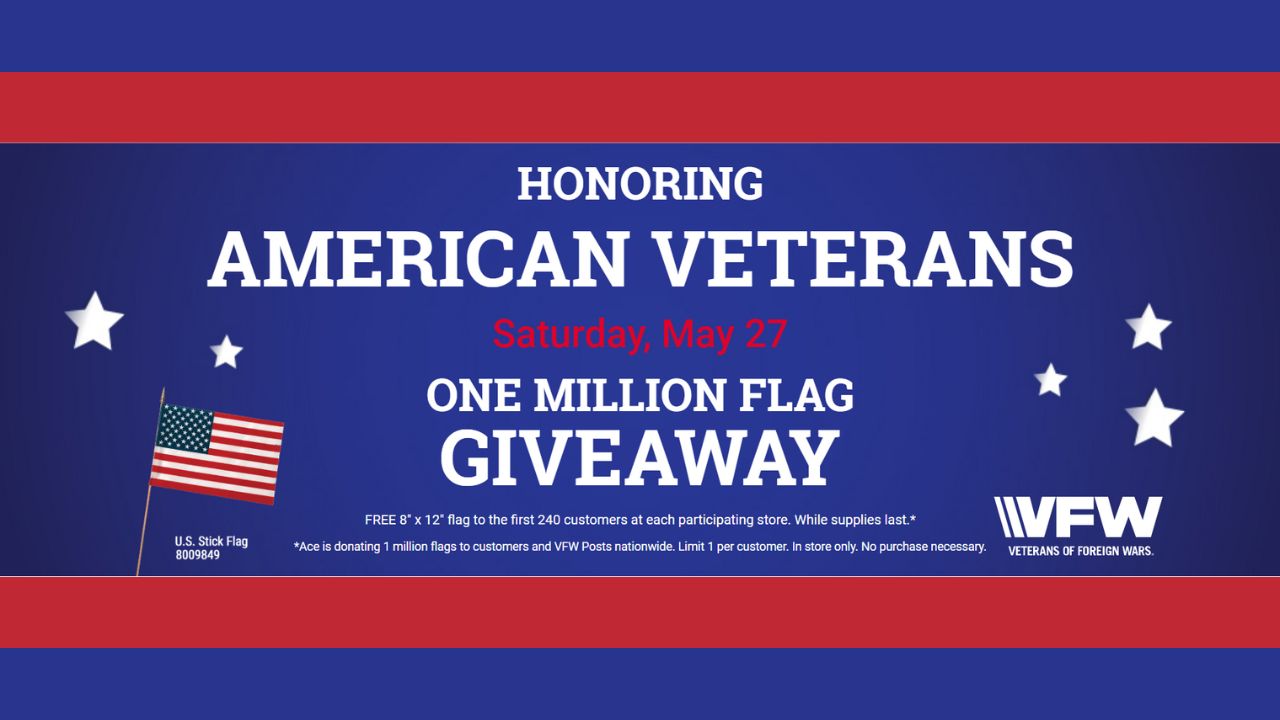 Ace Hardware American Flag Giveaway 5/27 :: Southern Savers