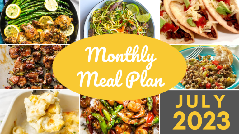 Southern Savers FREE July 2023 Monthly Meal Plan :: Southern Savers