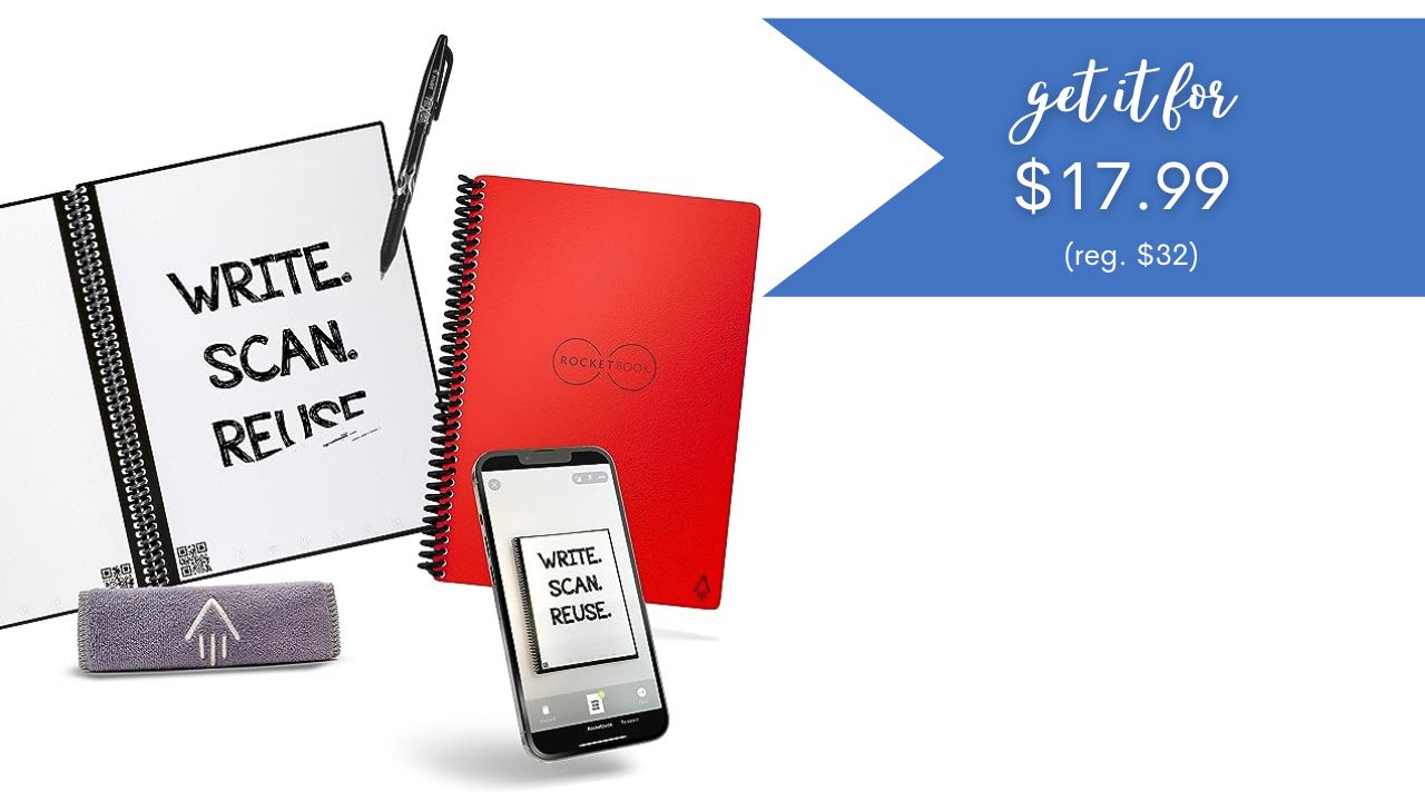 Rocketbook Reusable Notebook $17.99 (reg. $32) :: Southern Savers
