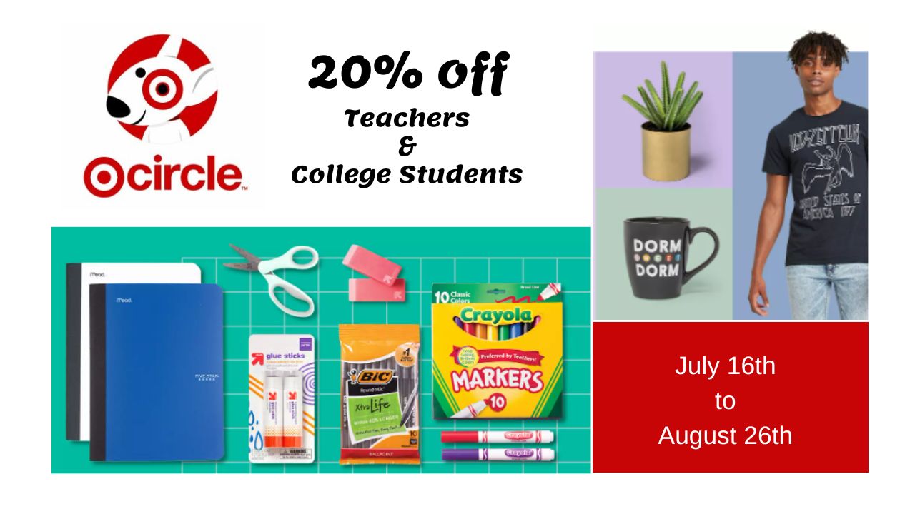 Last Week | Target 20% Off Coupon for Teachers & Students :: Southern ...