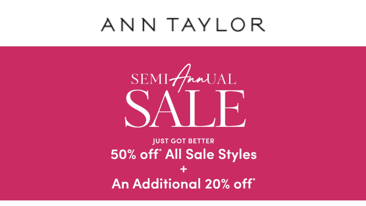 Ann Taylor | 50% Off Sale + Extra 20% Off! :: Southern Savers