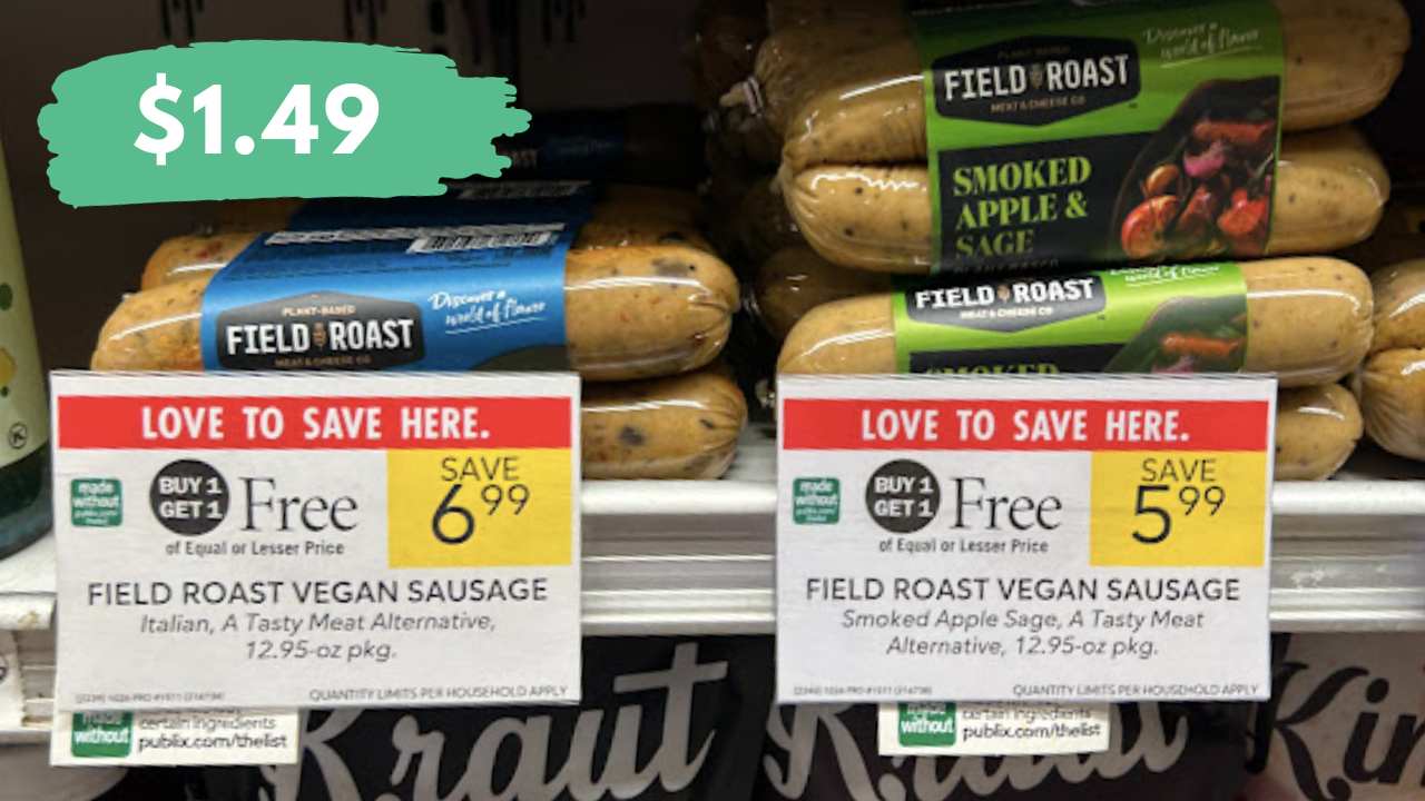 $1.49 Field Roast Vegan Sausage (reg. $6.99) at Publix :: Southern Savers