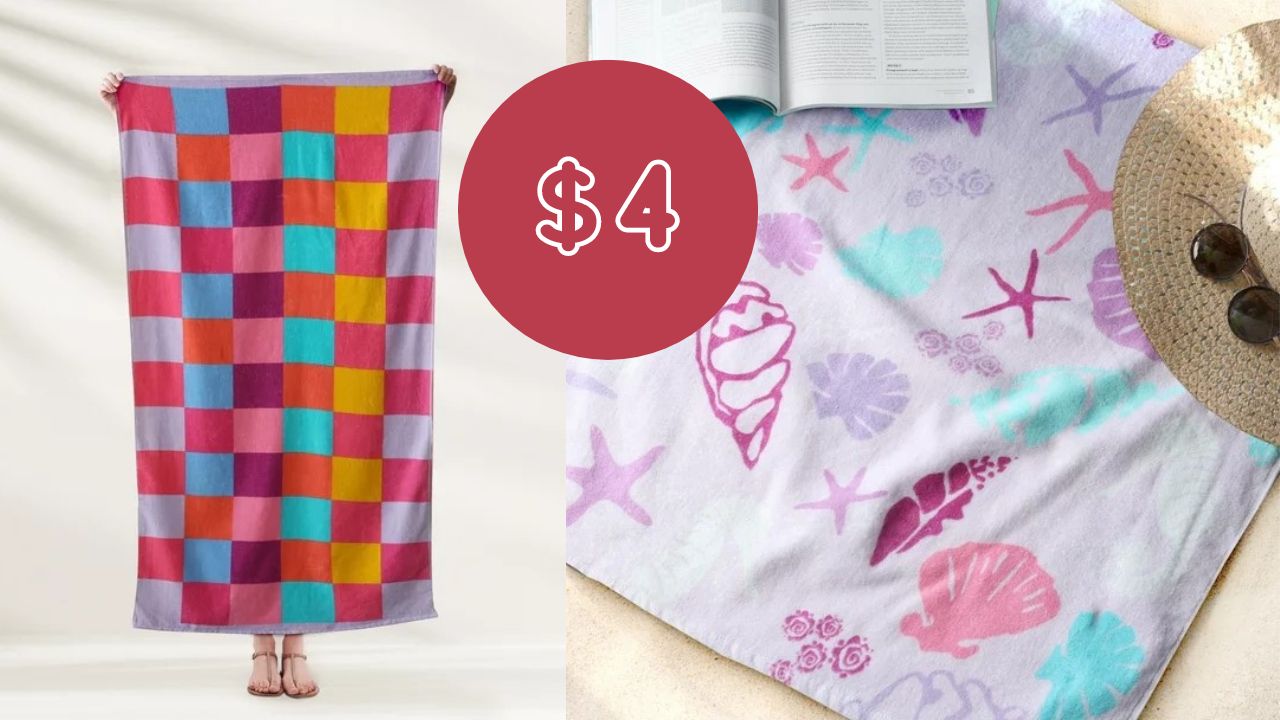 Mainstays 28x60 Velour Beach Towel Only $4 :: Southern Savers