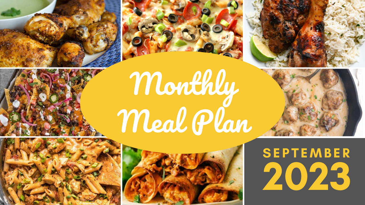 Southern Savers FREE September 2023 Monthly Meal Plan :: Southern Savers