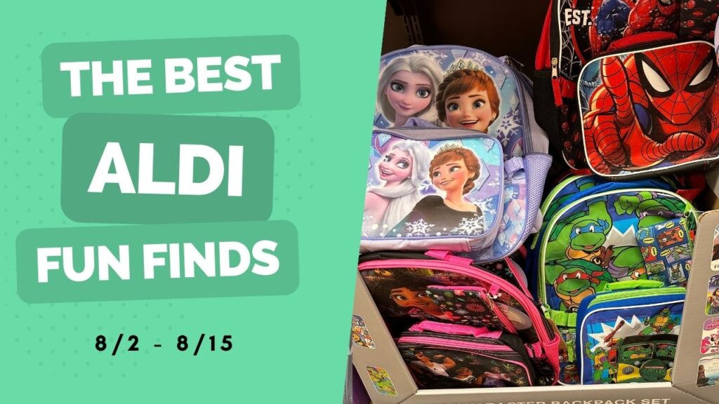 Aldi Fun Finds | Character Backpack & Lunch Set $14.99, Dorm Finds ...