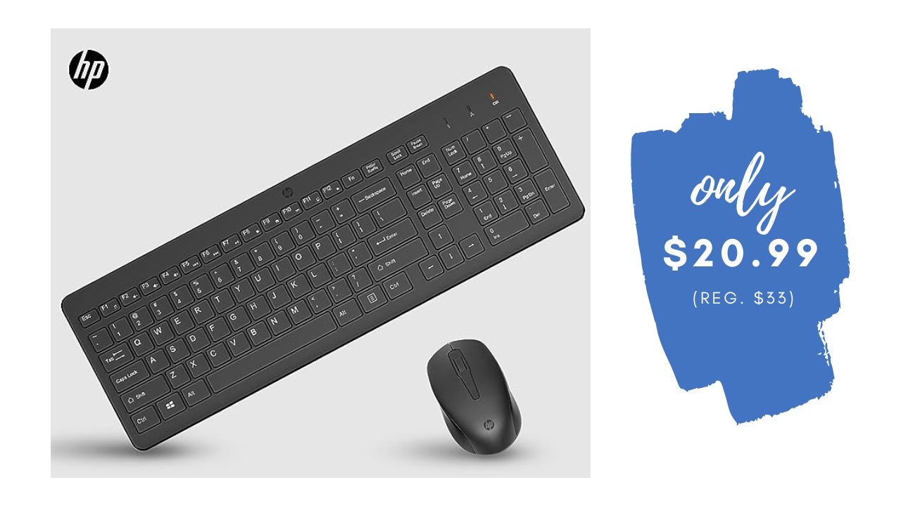 HP Wireless Keyboard and Mouse Combo $20.99 (reg. $33) :: Southern Savers