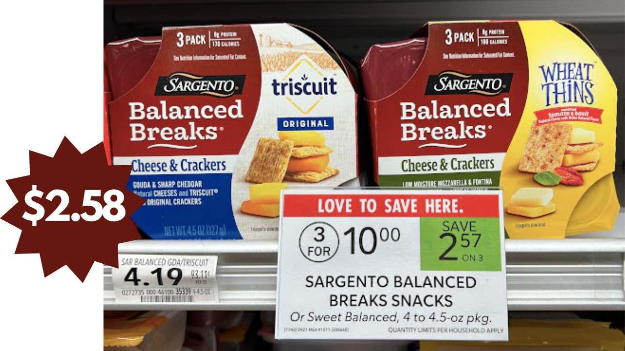 $2.58 Sargento Balanced Breaks :: Southern Savers