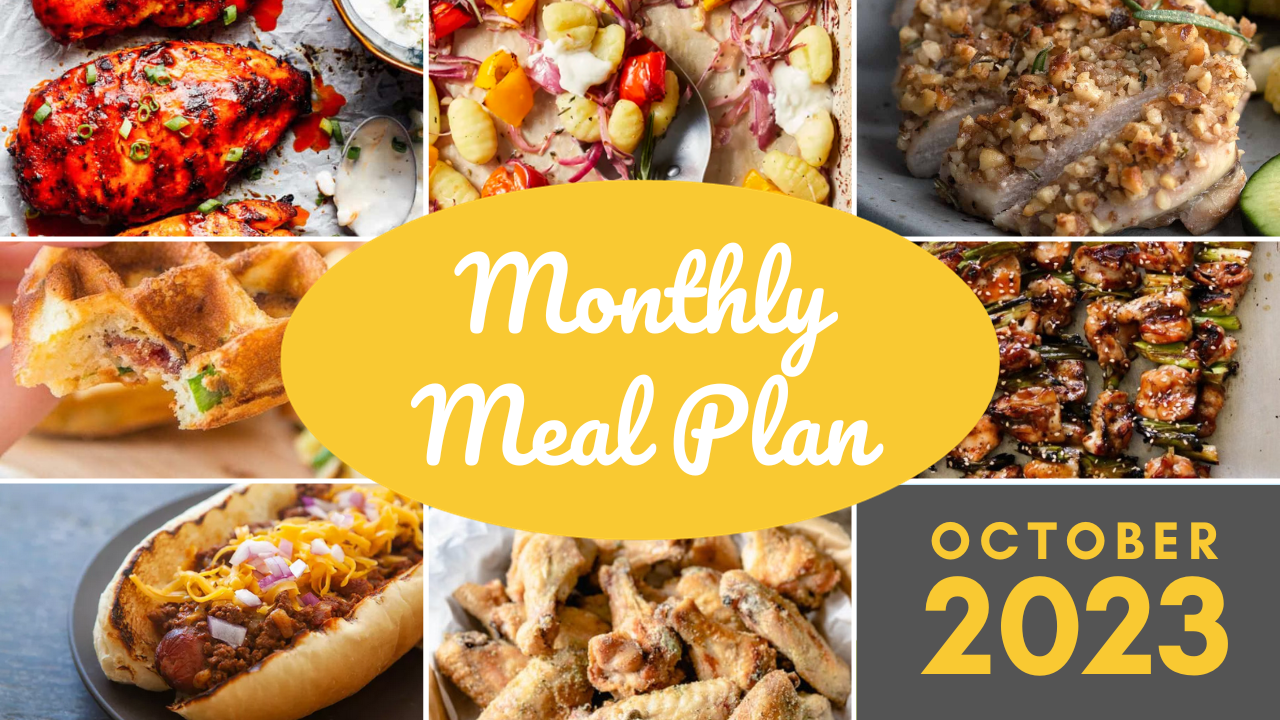 Southern Savers FREE October 2023 Monthly Meal Plan :: Southern Savers