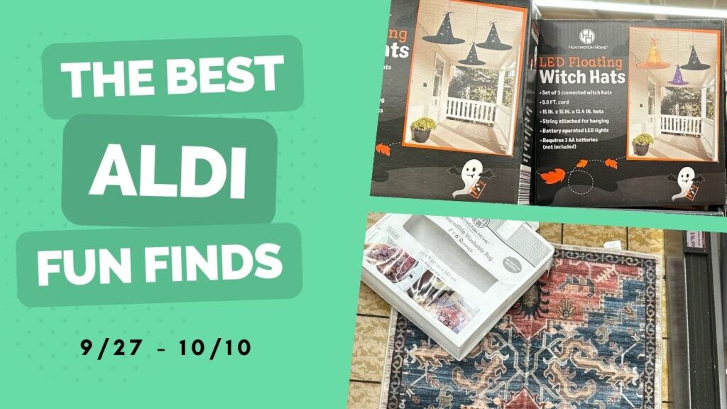 Aldi Fun Finds | ALL The Spooky Things, Washable Area Rugs & More ...