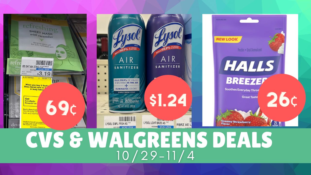 Video: Top CVS & Walgreens Deals 10/29-11/4 :: Southern Savers