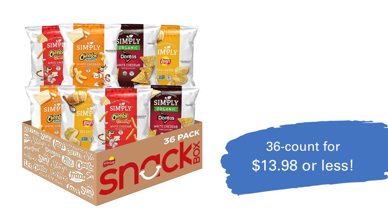 Simply Brand Variety Pack 36-Count $13.98 at Amazon or Walmart ...