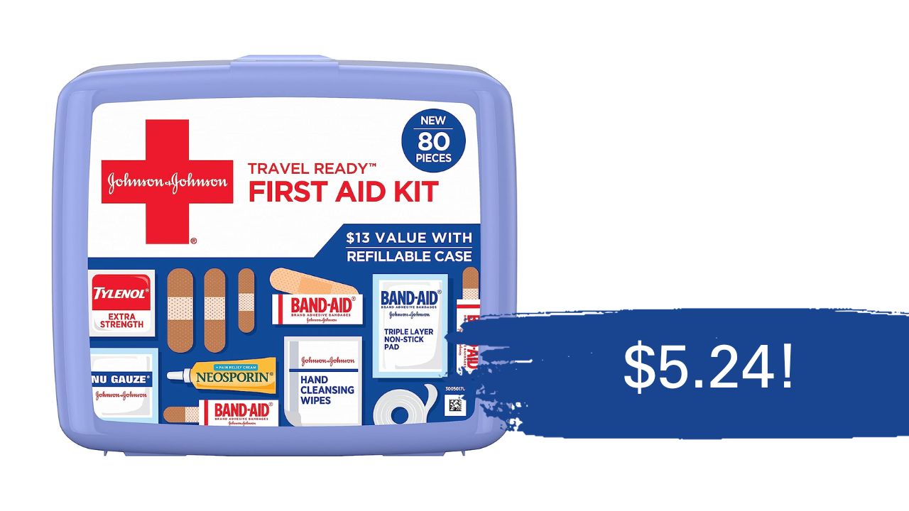 Amazon | J&J 80-Piece First Aid Kit $5.24 (reg. $14) :: Southern Savers
