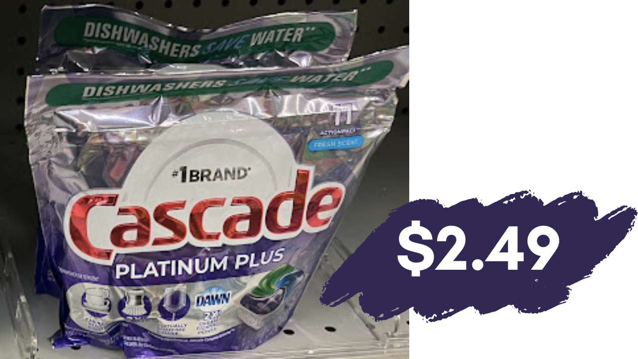 $2.49 Cascade Platinum Plus Dishwasher Pacs | Kroger Mega Deal :: Southern Savers