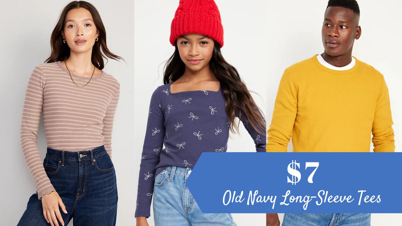 Old Navy | $7 Long Sleeve Tees | Today Only :: Southern Savers