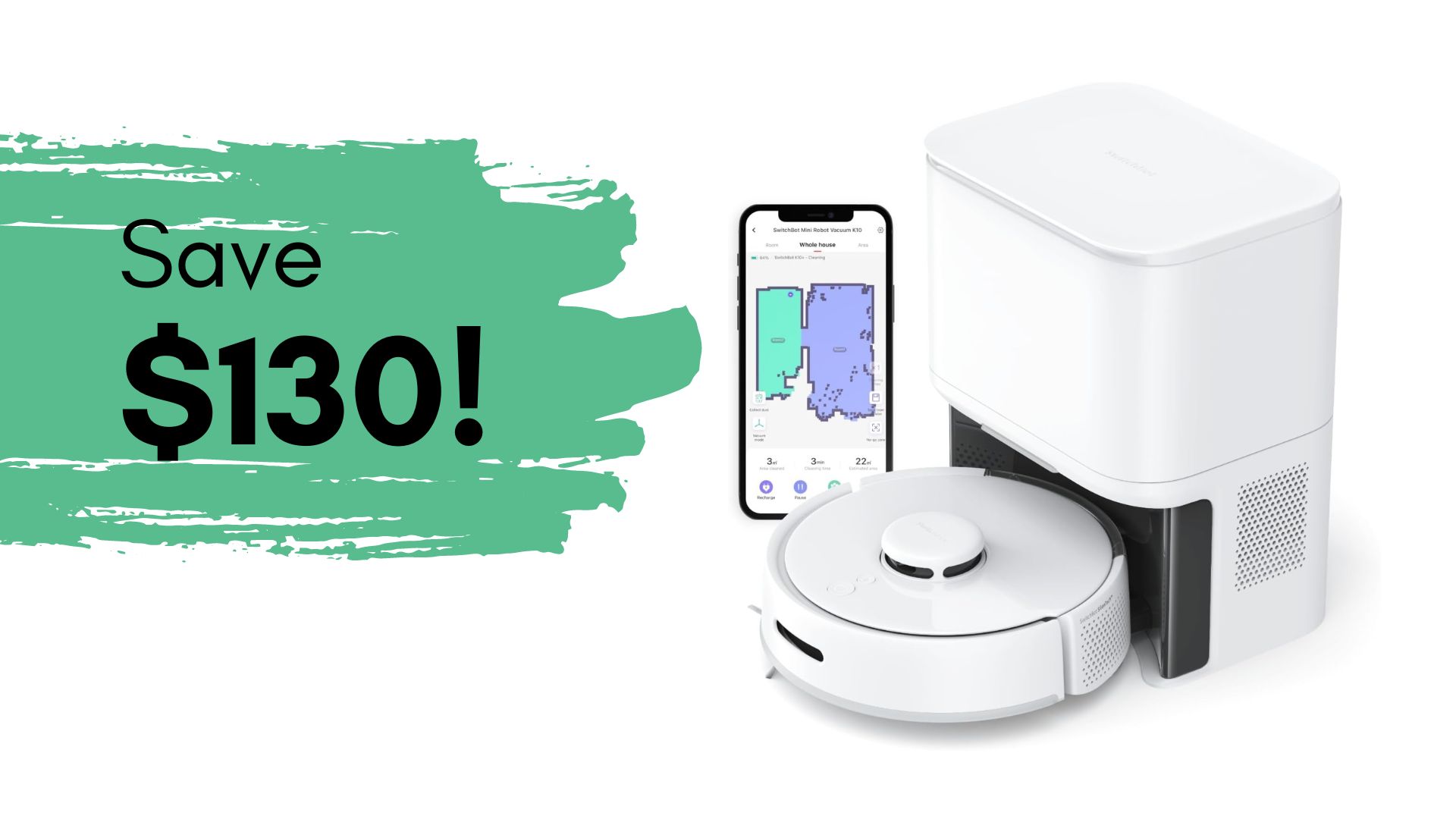 Amazon | SwitchBot Mini Robot Vac $369.99 (reg. $500) :: Southern Savers