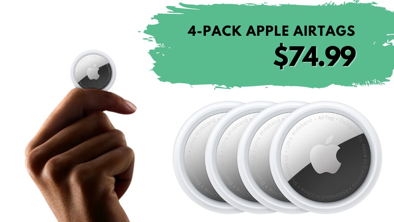 Lowest Price! Apple AirTag 4-Pack Only $74.99 at Amazon & Walmart :: Southern Savers