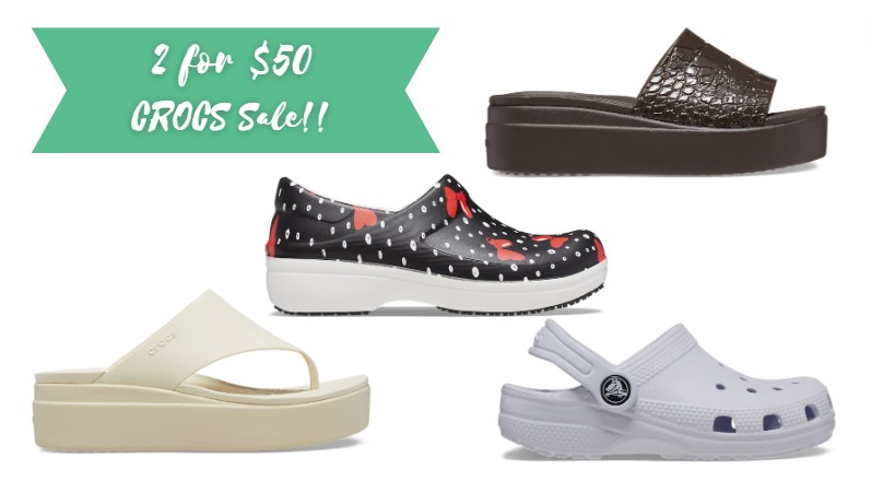 Crocs Flash Sale | 2 for $50 Clogs & Sandals :: Southern Savers