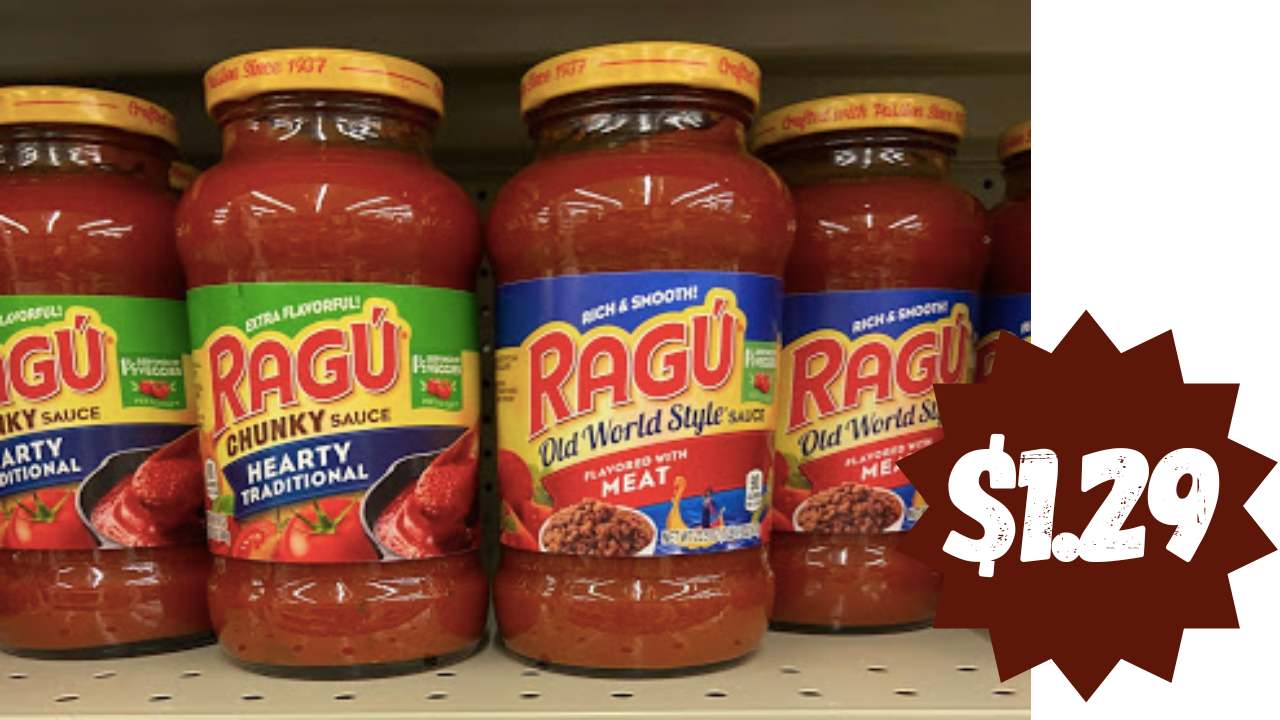$1.29 Ragu Pasta Sauce with Kroger eCoupon :: Southern Savers