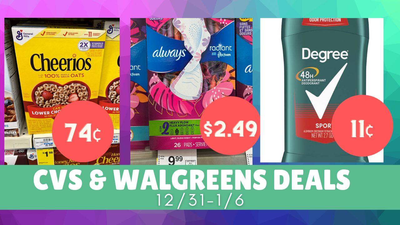 Video: Top CVS & Walgreens Deals 12/31-1/6 :: Southern Savers