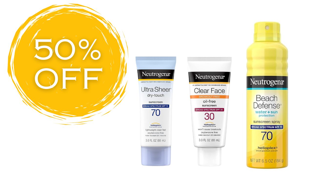 Amazon Deal | 50% Off Neutrogena Sunscreens! :: Southern Savers