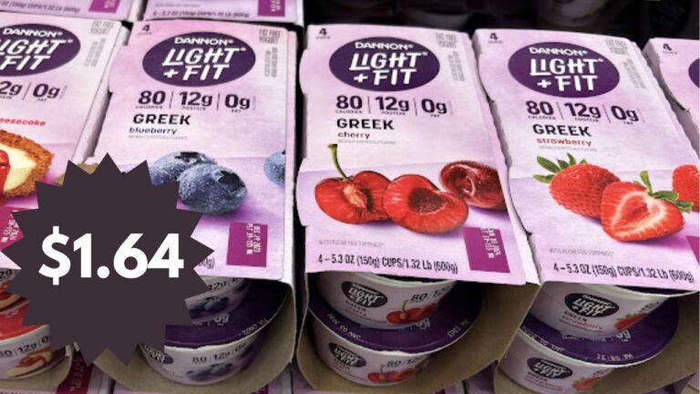 Get 4-Packs of Dannon Light + Fit Yogurt for $1.64 :: Southern Savers